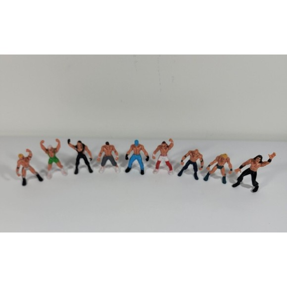 WWE | Toys | Wwe Miniature Figurine Lot Of 9 Assorted Figures | Poshmark